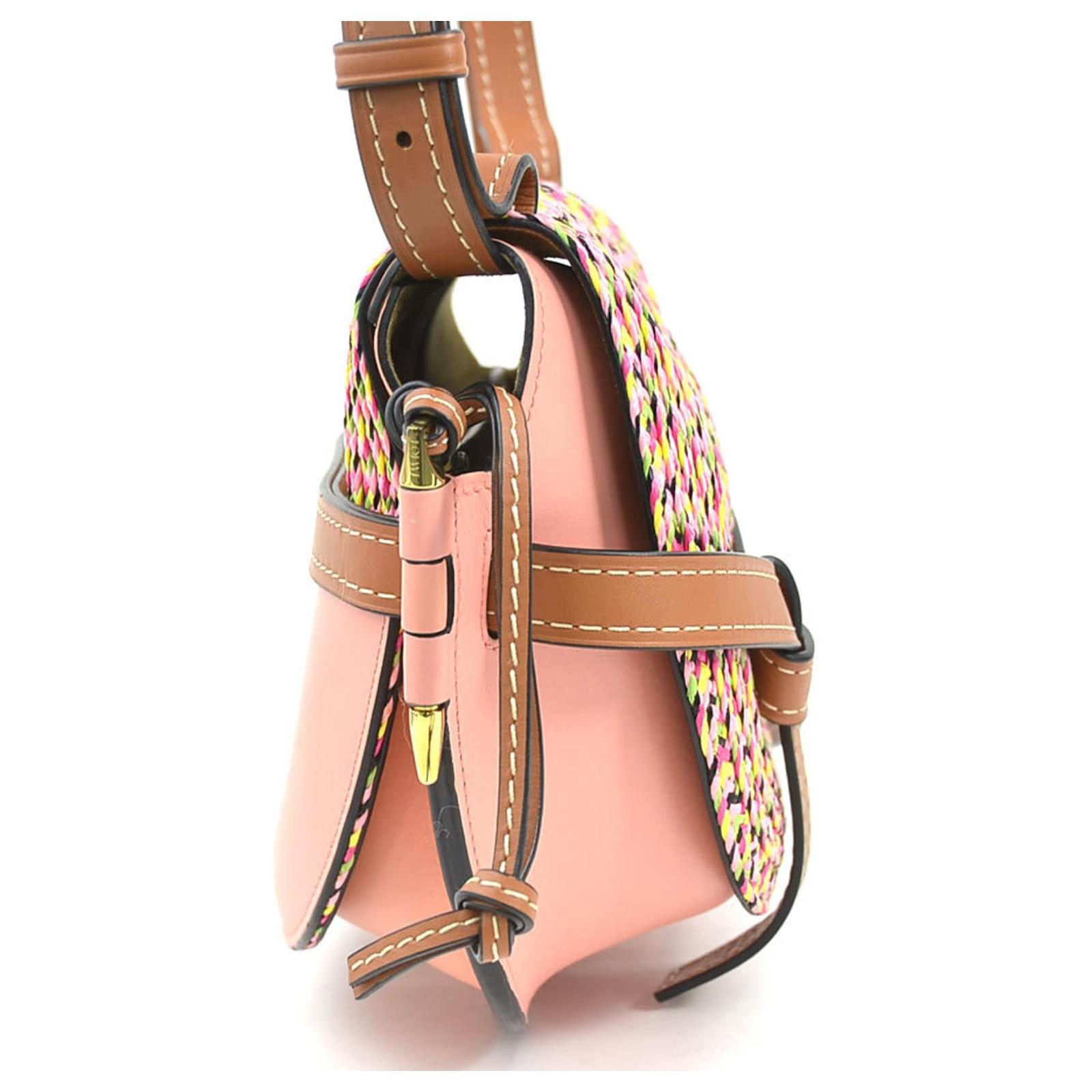 Loewe Gate Small Shoulder Bag Pink Multiple colors Leather ref.2759708 ...