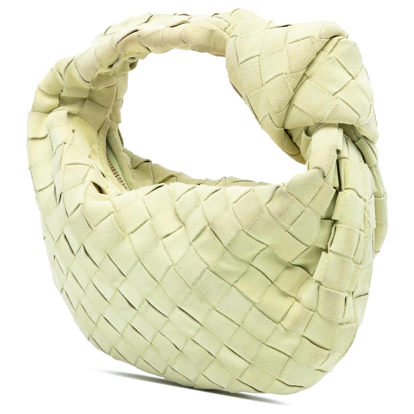 Bottega Veneta Yellow Mini Suede Intrecciato Jodie Leather ref.2760114 ...