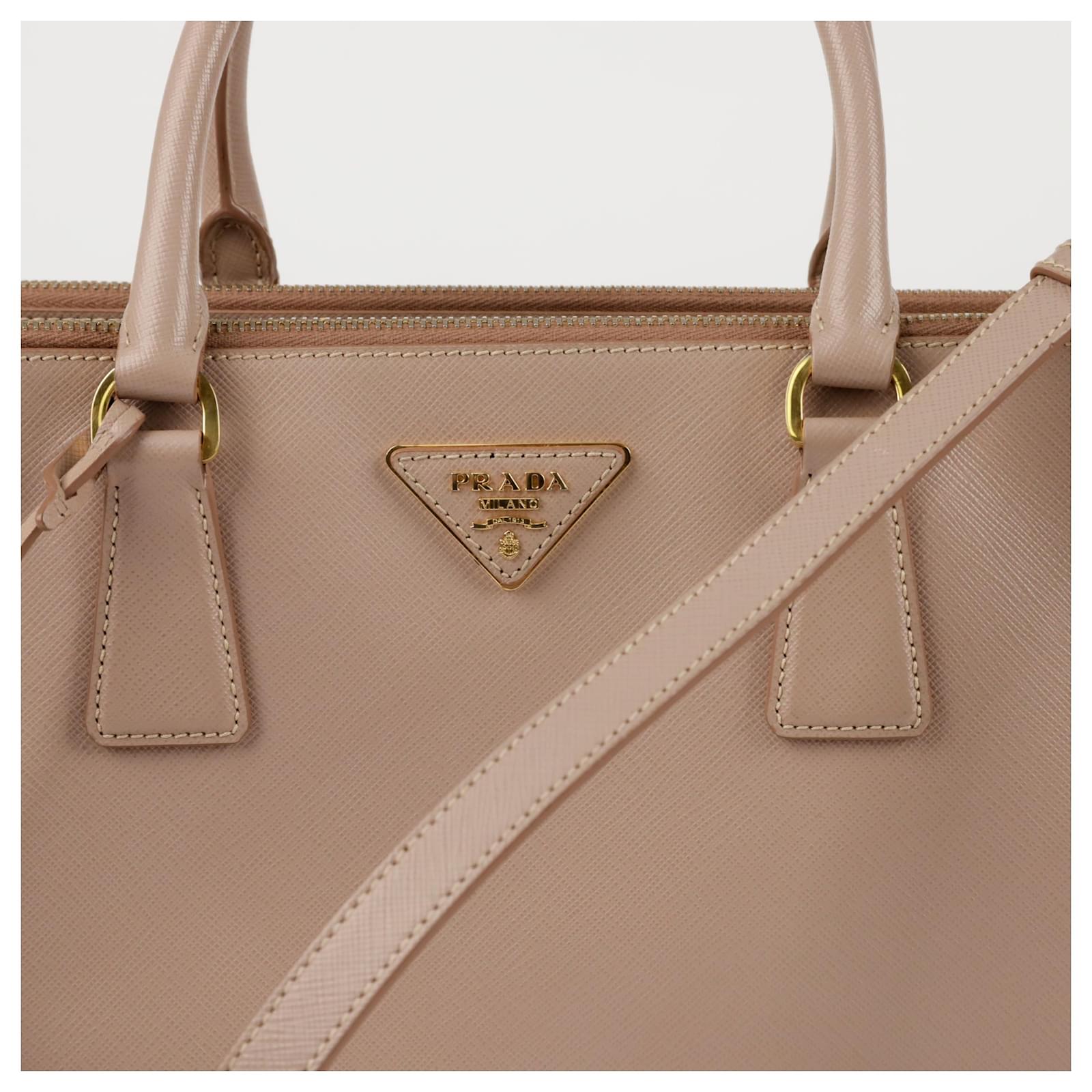 Prada Lux Tote Shoulder Bag Pink Leather ref.2762378 - Joli Closet