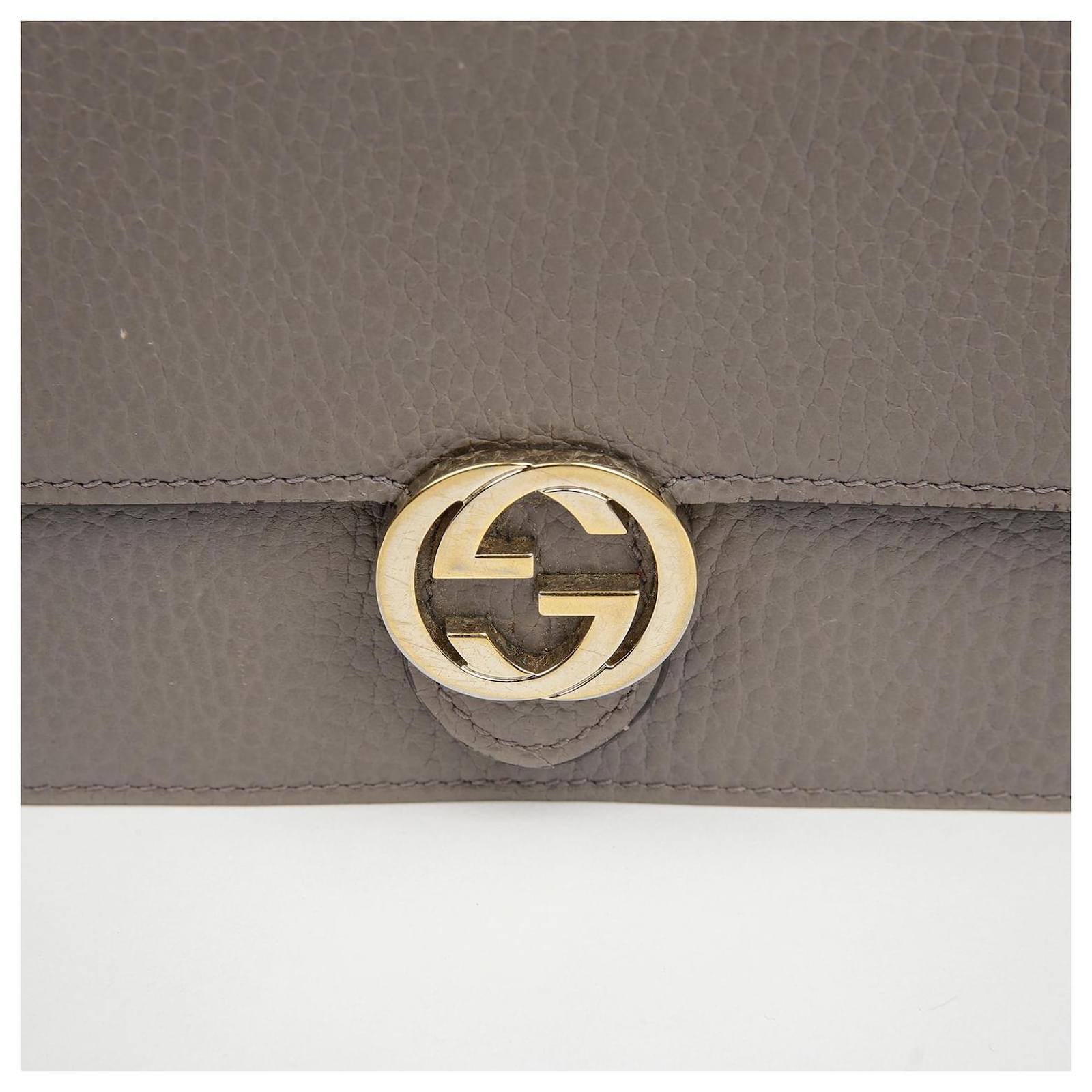 Gucci Interlocking Mini WOC Crossbody Bag Brown Leather ref.2762734 ...