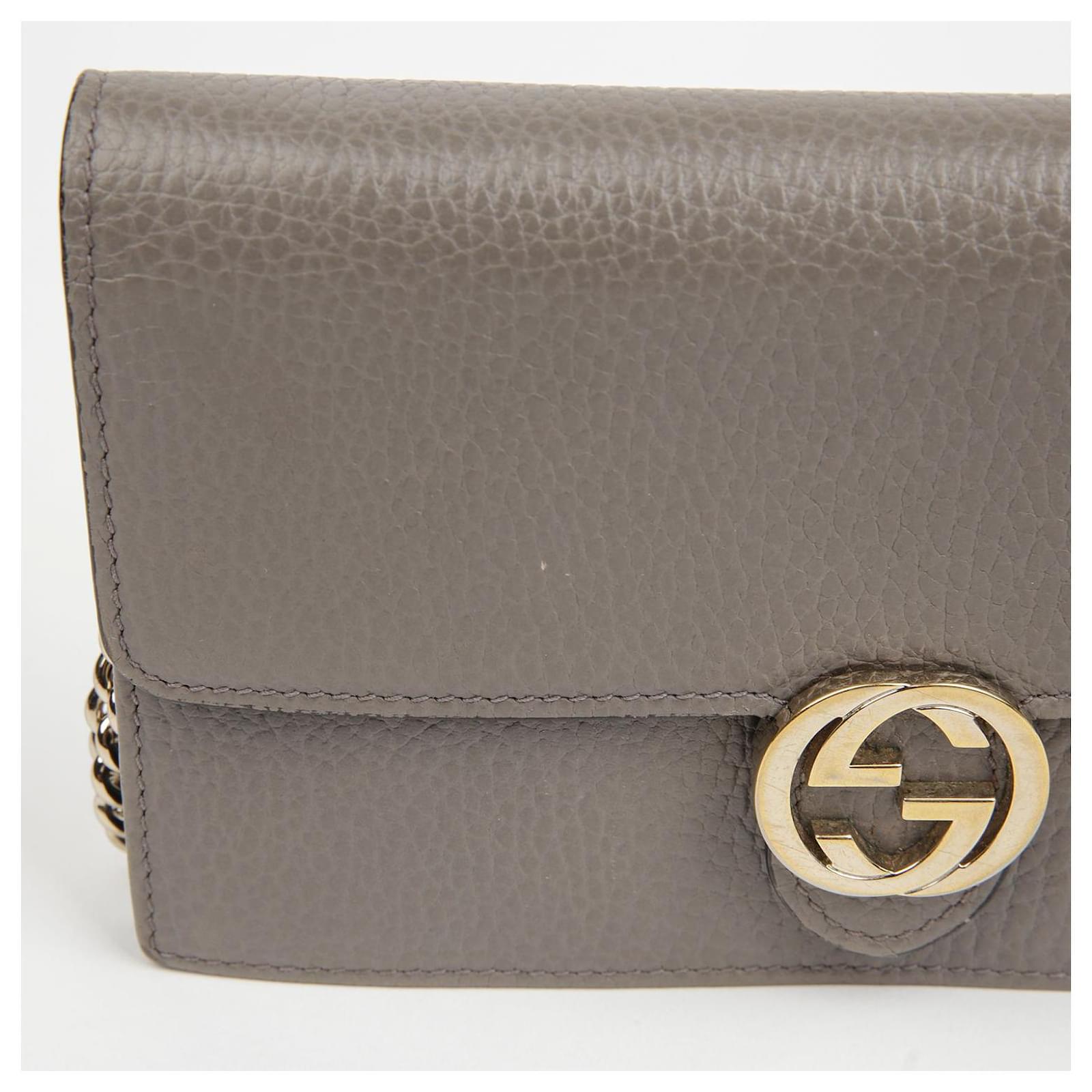 Gucci Interlocking Mini WOC Crossbody Bag Brown Leather ref.2762734 ...