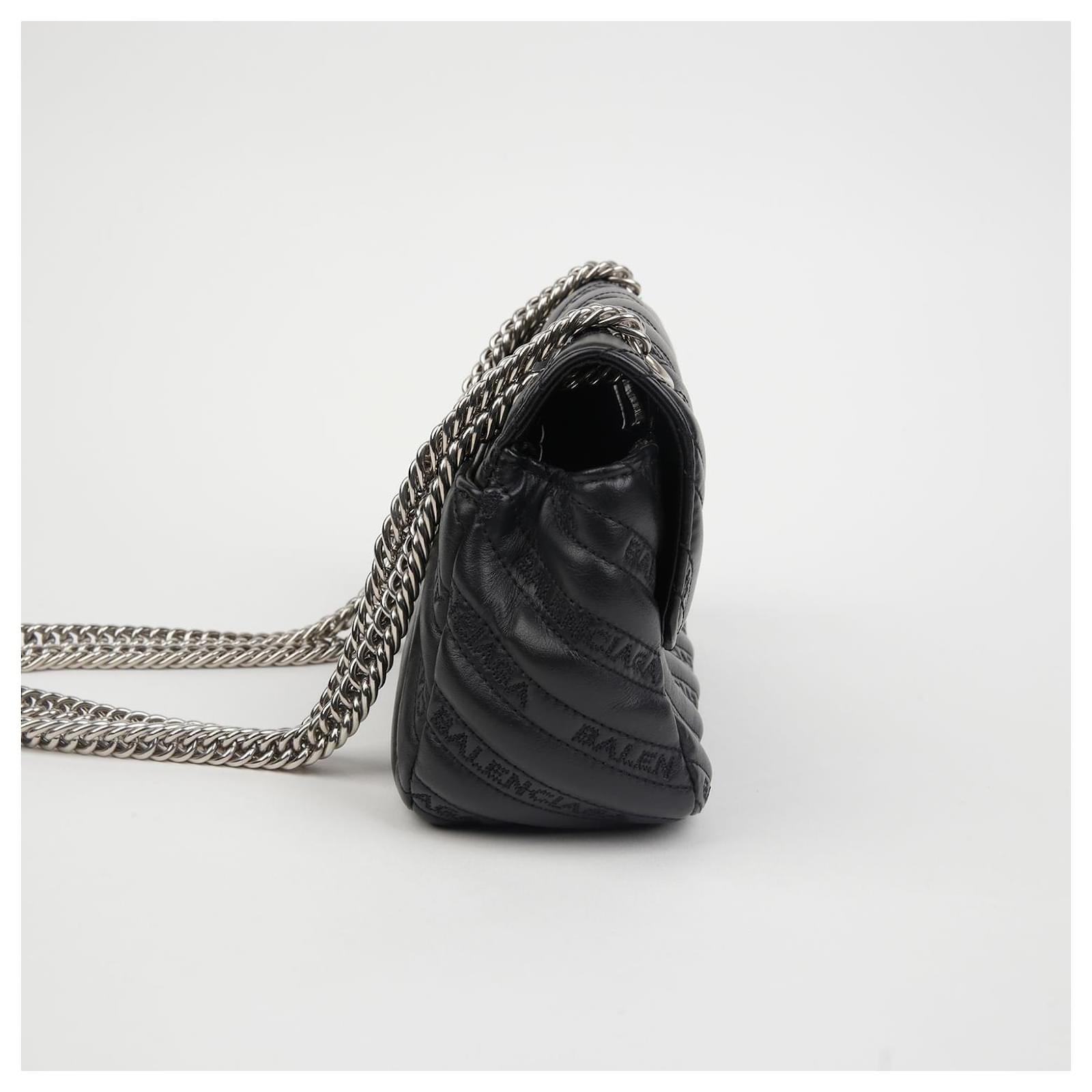 Balenciaga Rock Round Shoulder Crossbody Bag Black Leather ref.2762897 ...