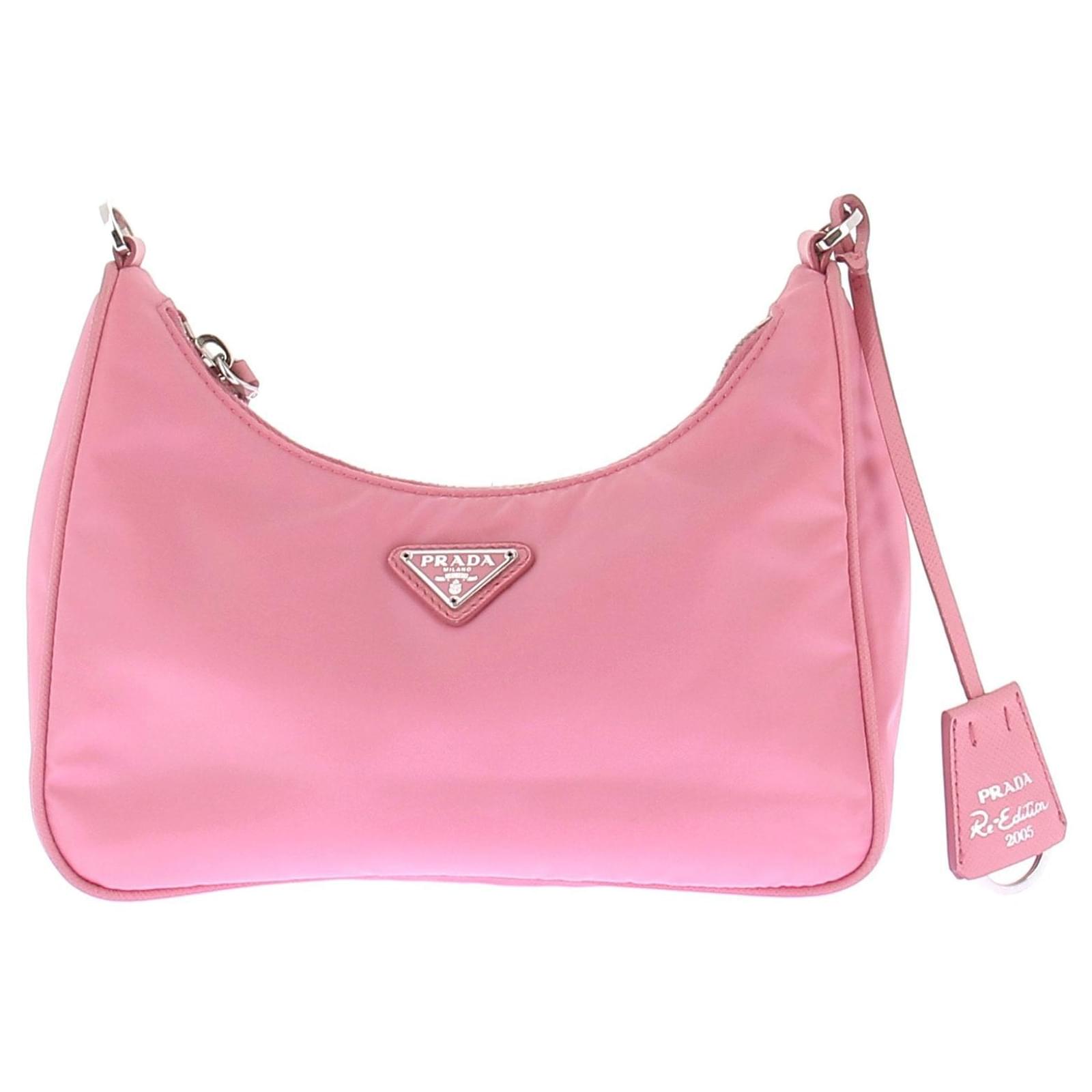 Prada Sac à main rose "Re-Edition" Toile ref.2776831 - Joli Closet