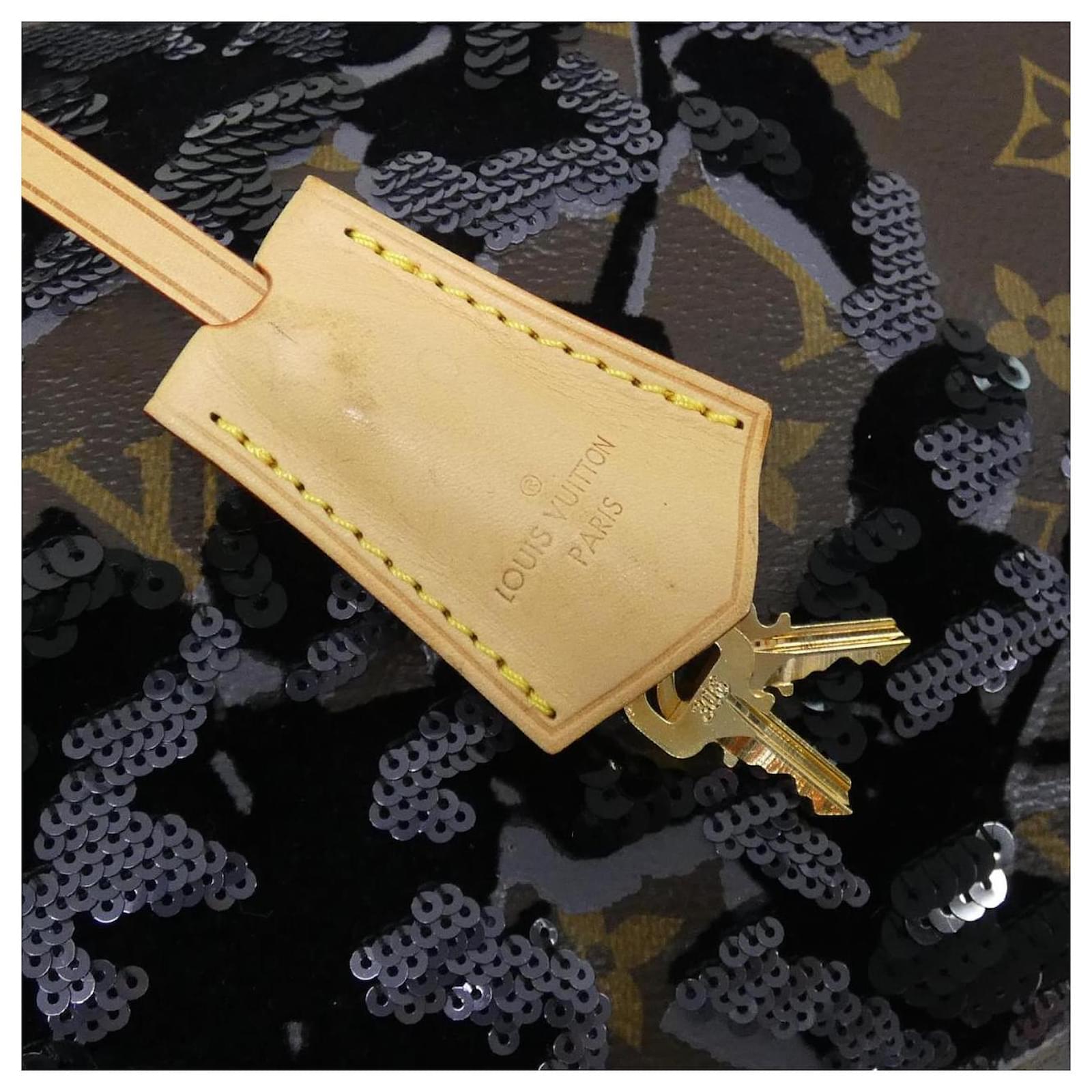 Louis Vuitton Monogram Fleur de Jais Boston Bag Brown Cloth ref.2810047 ...