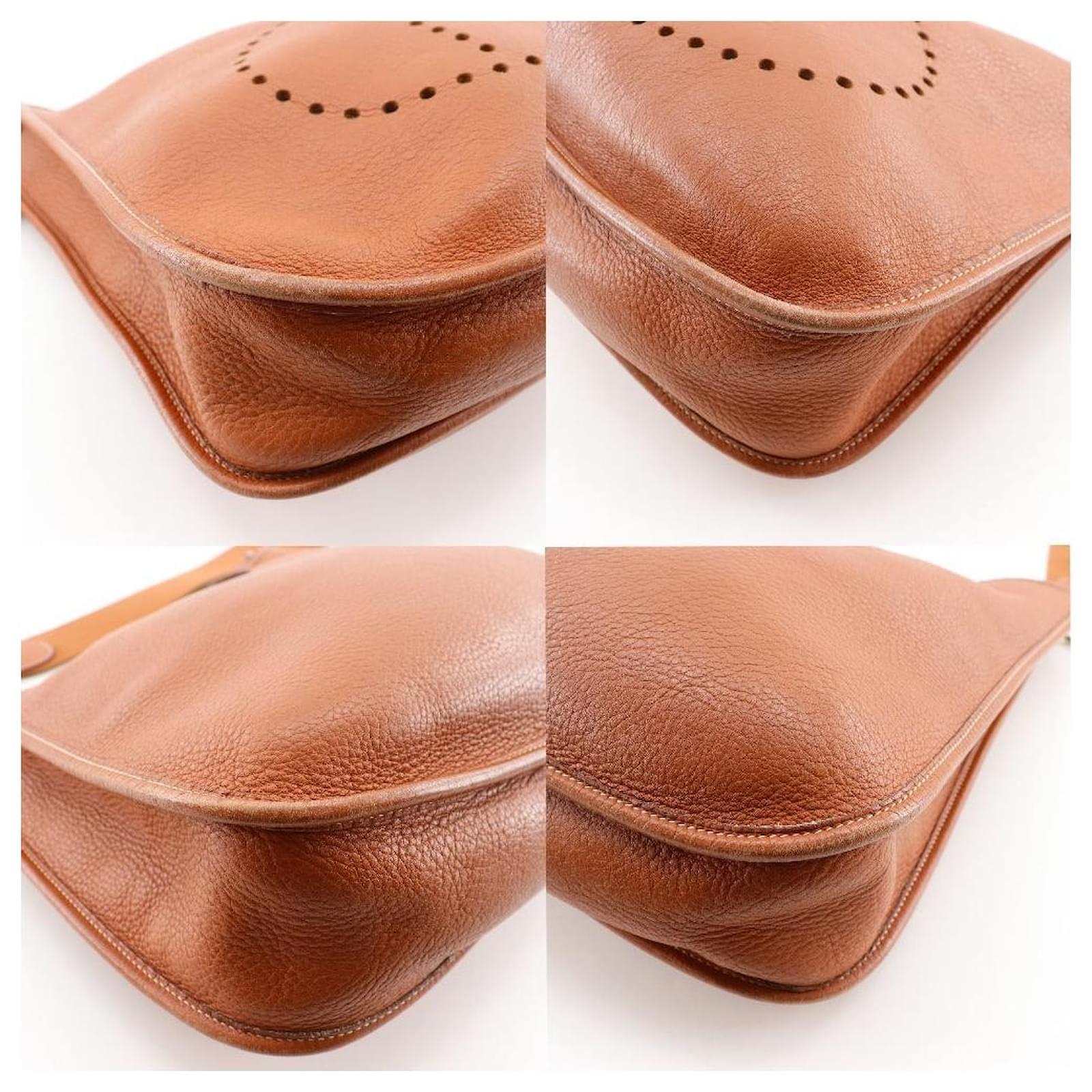 Hermès Hermes Evelyne1GM Taurillon Clemence Shoulder Bag Brown Leather ...