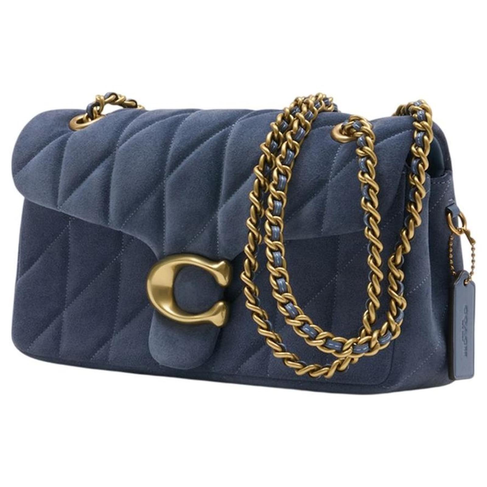 Tabby 26 Chain Shoulder Bag - Coach - Leather - Blue Pony-style ...