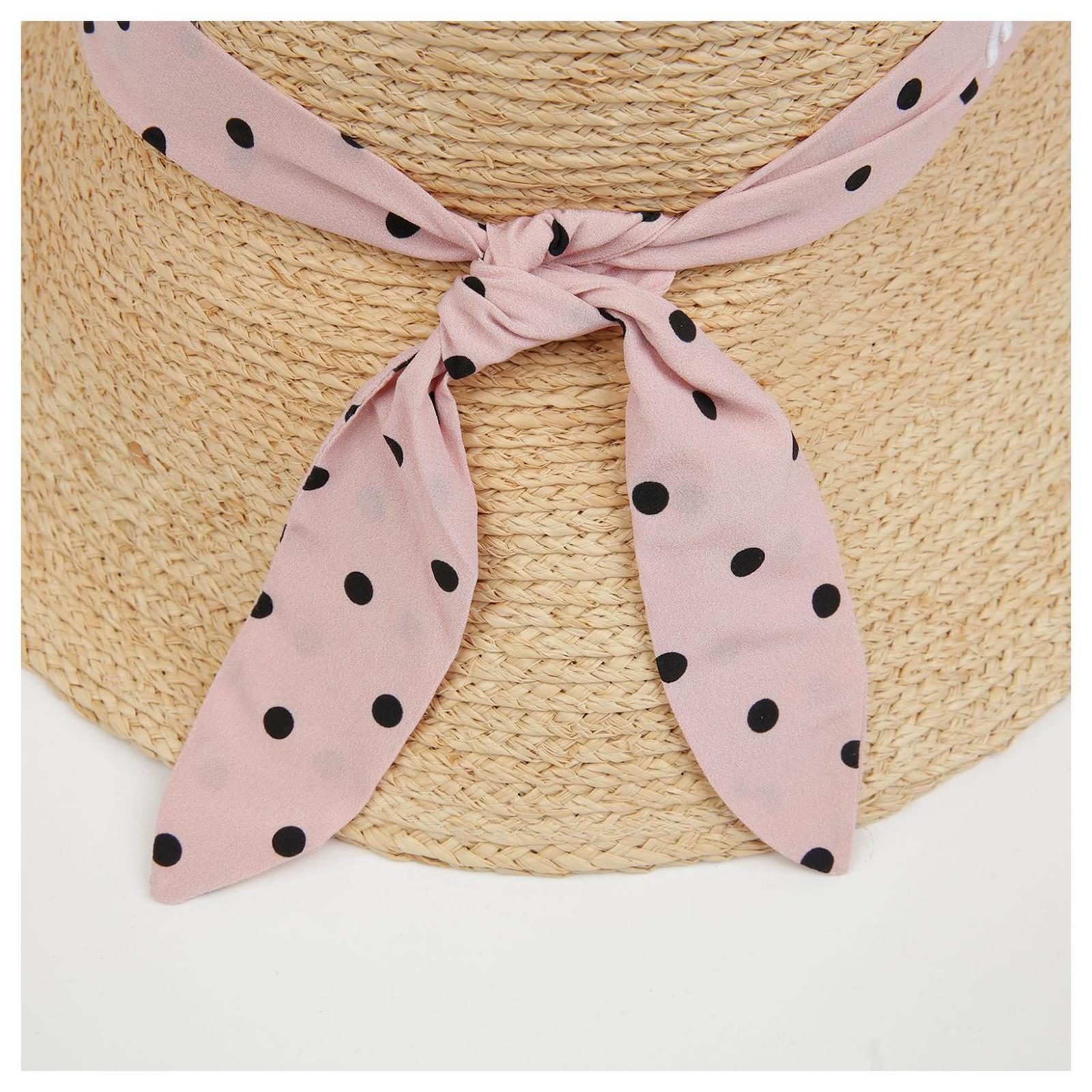 Miu Miu Raffia Bucket Hat Size Brown Cloth ref.2813839 - Joli Closet