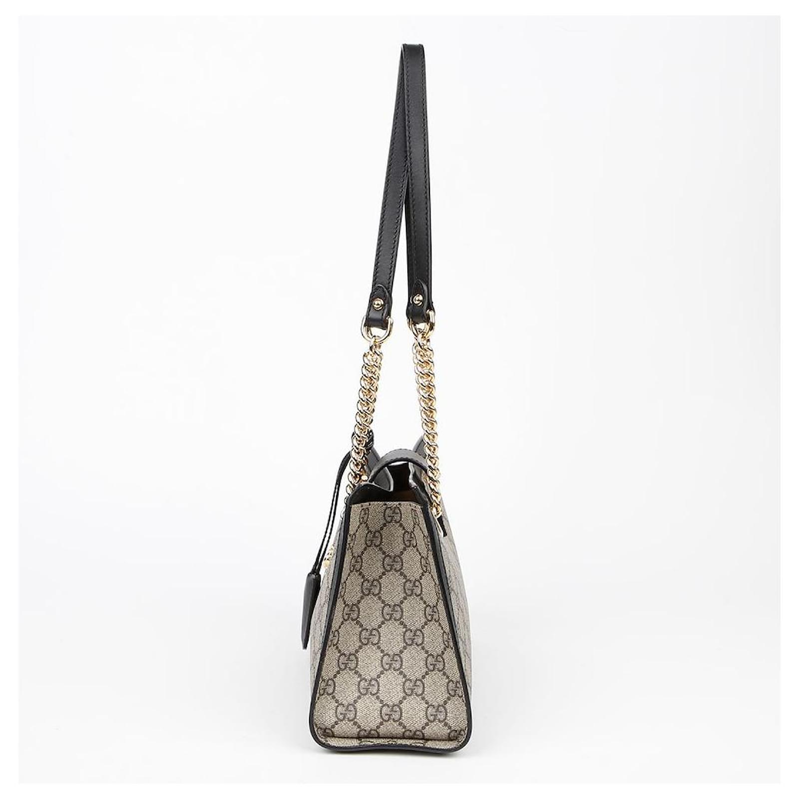 Gucci Paddle Lock Small Shoulder Bag Black Cloth ref.2813849 - Joli Closet