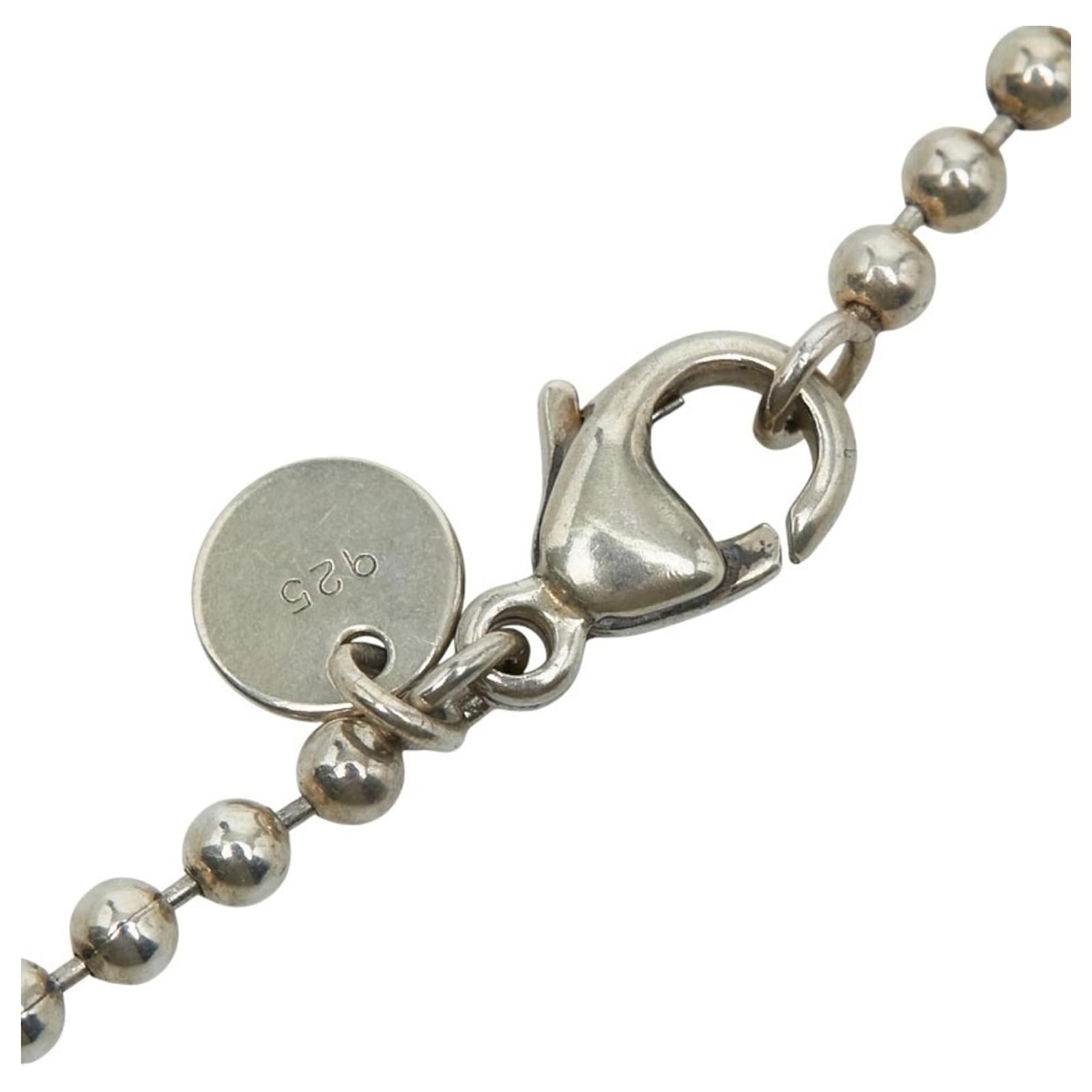 Collier long Tag Return to Heart de Tiffany & Co. Argent Argenté ref ...