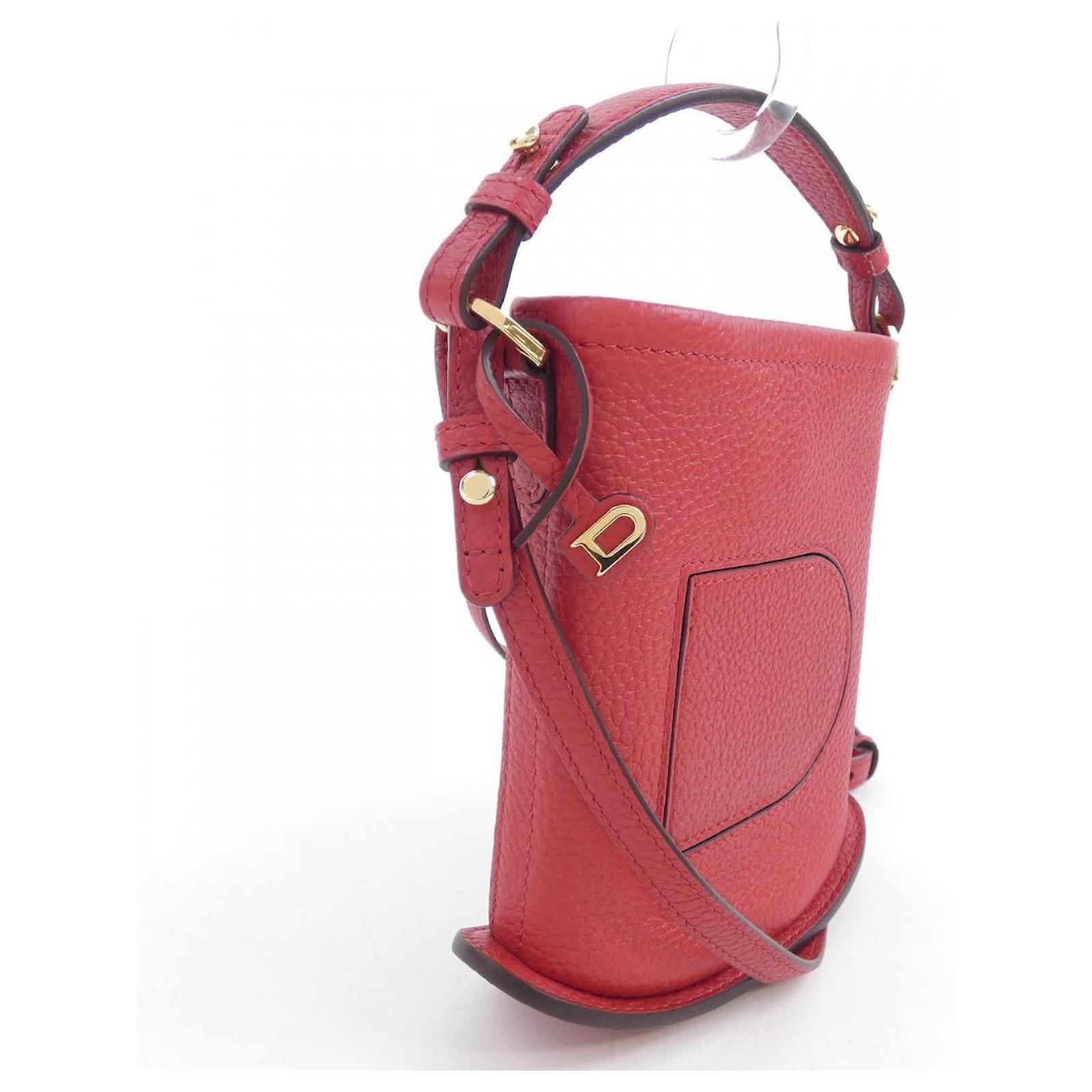 Delvaux PIN PAN Taurillon Soft Mini Bag Red Leather ref.2814995 - Joli ...