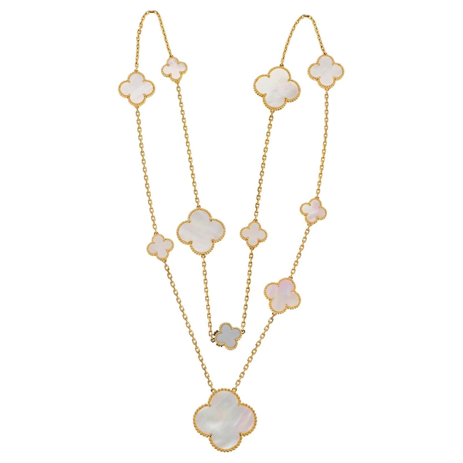 Van Cleef & Arpels Magic Alhambra Long Necklace Yellow gold ref.2816248 ...