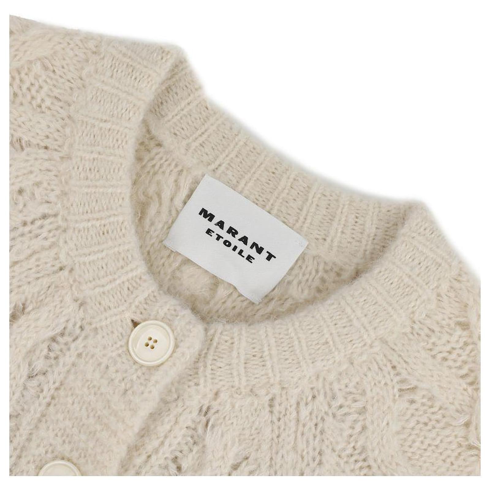 Isabel Marant Cable Knit Cardigan White ref.2846291 - Joli Closet