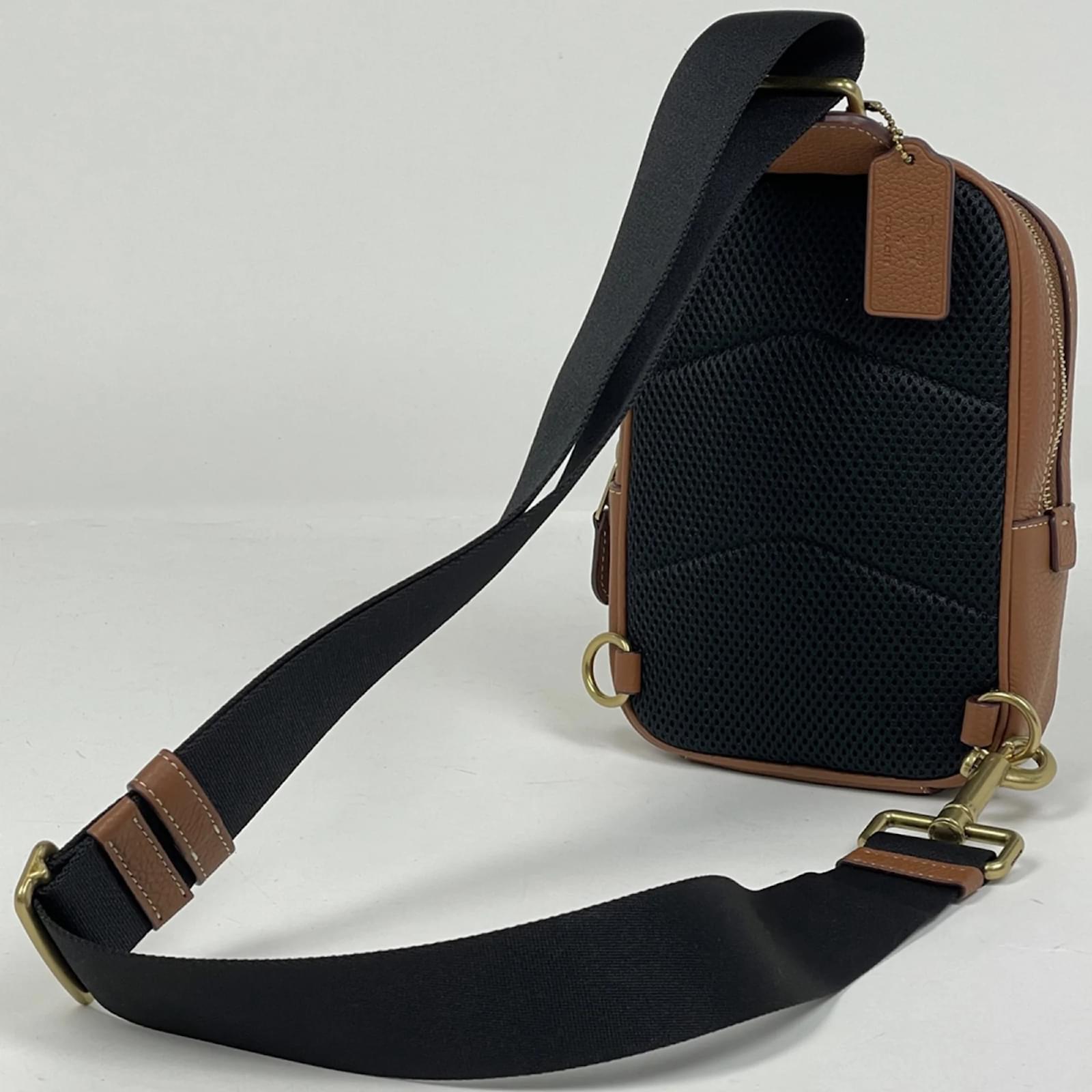 Coach Track Pack 14 Mickey Mouse Disney Signature Crossbody Bag Brown ...