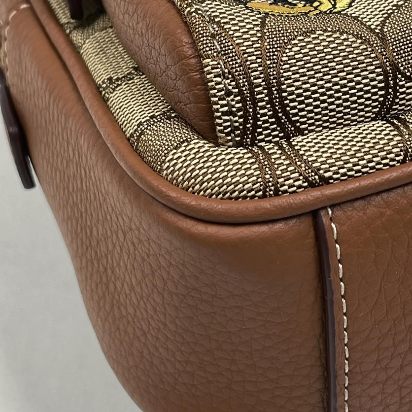 Coach Track Pack 14 Mickey Mouse Disney Signature Crossbody Bag Brown ...