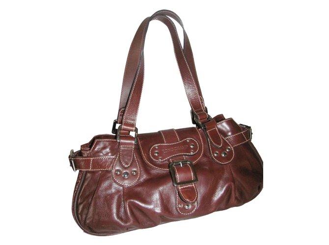 Longchamp Handbag Brown Leather ref.26649 - Joli Closet