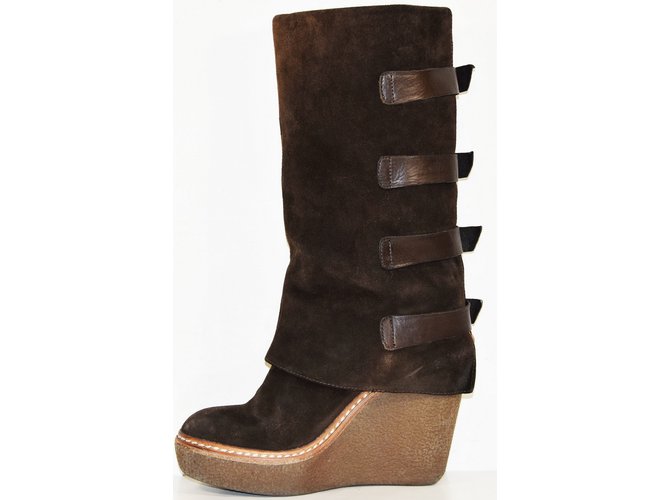 Ash BOTTES COMPENSEES Daim Marron ref.33324 - Joli Closet