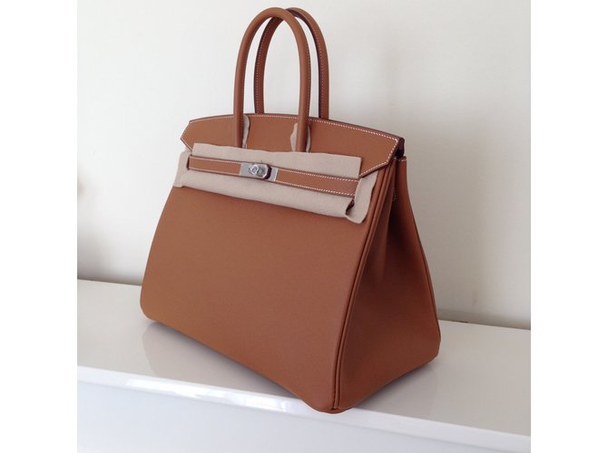 Hermès BIRKIN 35 EPSOM GOLD Caramel Leather ref.40617 - Joli Closet
