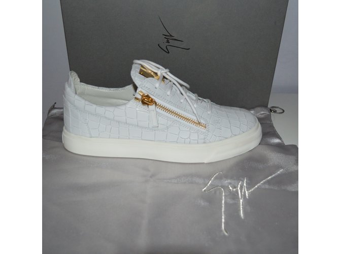 Baskets homme Giuseppe Zanotti Baskets homme Cuir Blanc ref.41432 ...