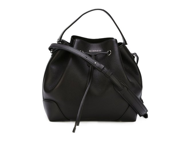 Givenchy Lucrezia Bucket Bag Medium Black Leather ref.52836 - Joli Closet