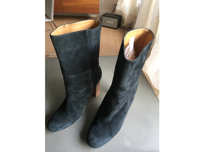 Boots bash Daim Vert ref.55594 - Joli Closet