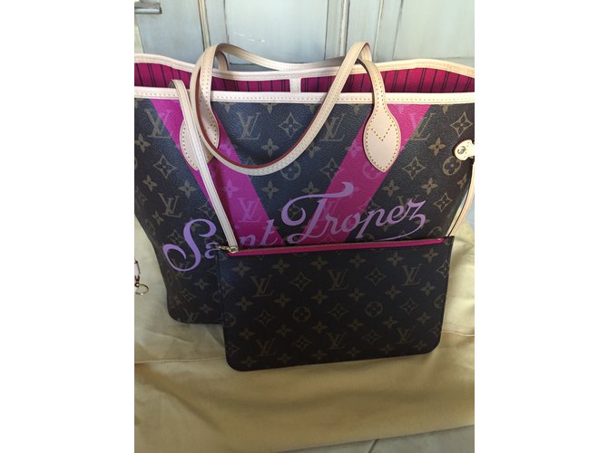Louis Vuitton Neverfull MM Limited Edition Saint Tropez Multiple colors ...