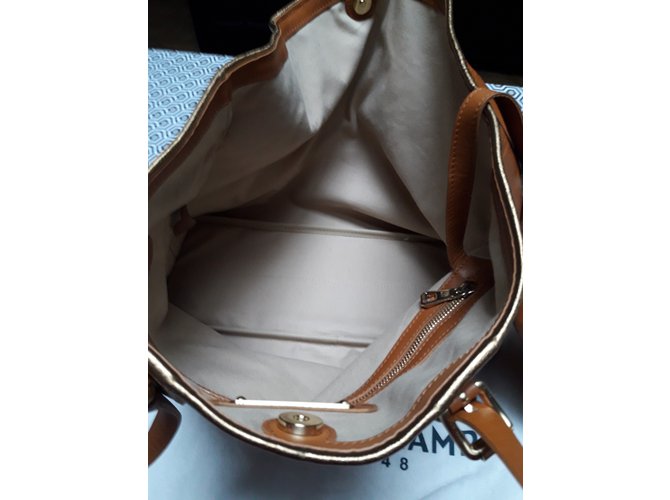 Longchamp Quadri Cuir Cognac ref.66027 - Joli Closet