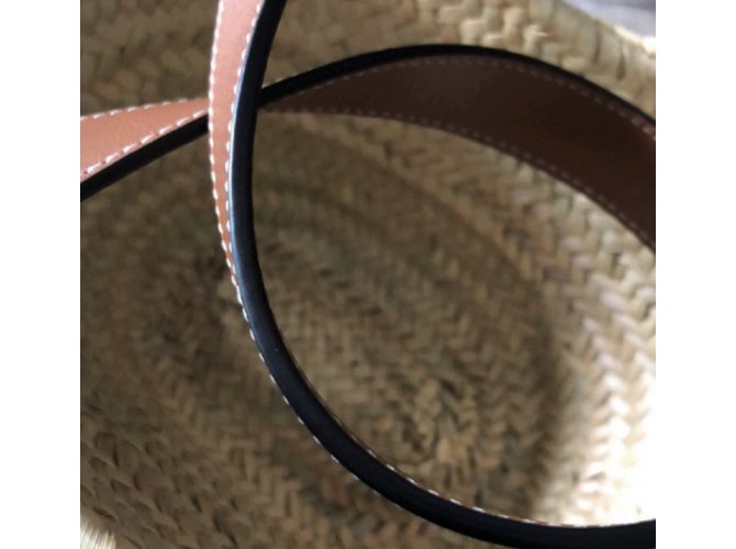 Loewe basket bag small Cognac Wicker ref.91706 - Joli Closet