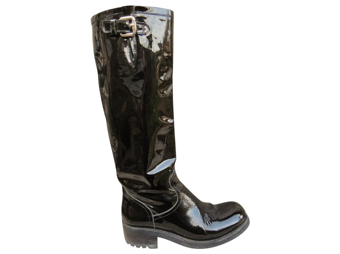 Free Lance boots model Geronimo in patent leather Black ref.112035 ...