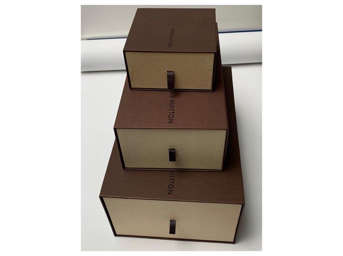 Lot of Louis Vuitton cardboard boxes all sizes Brown ref.115927 - Joli ...