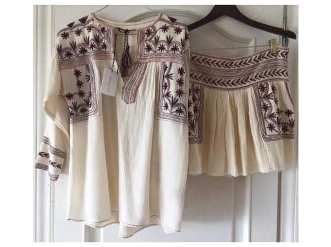 Isabel Marant Etoile Vicky, vera Cream Cotton ref.138669 - Joli Closet