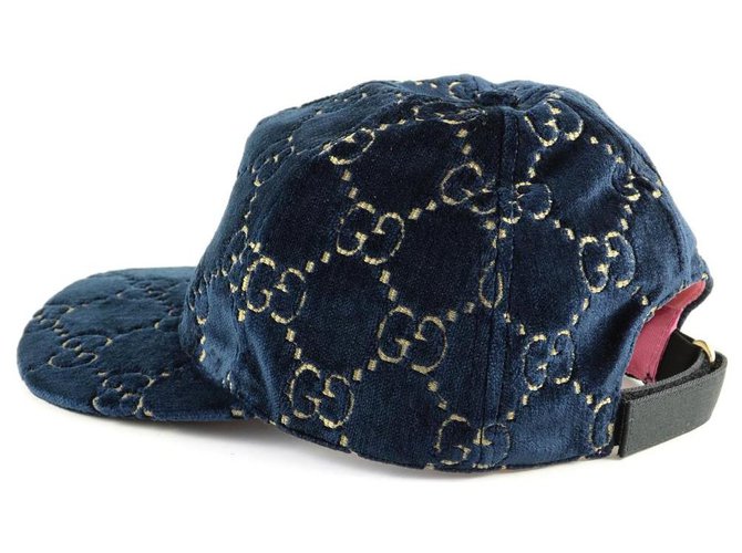 Chapeaux Gucci Chapeau Gucci nouveau Viscose Bleu ref.140151 - Joli Closet