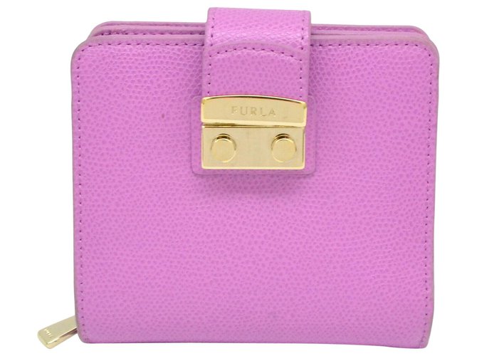 Furla Wallet Pink Leather ref.142893 - Joli Closet