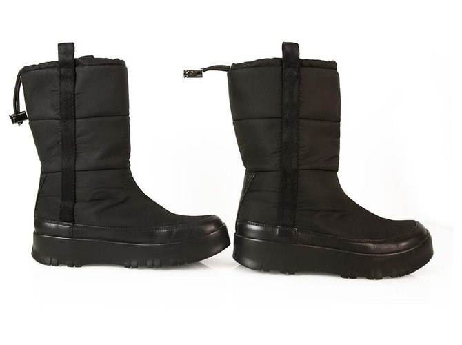 Prada Linea Rossa Black Nylon Platform Snow Apres Ski Boot Ret. $850 ...