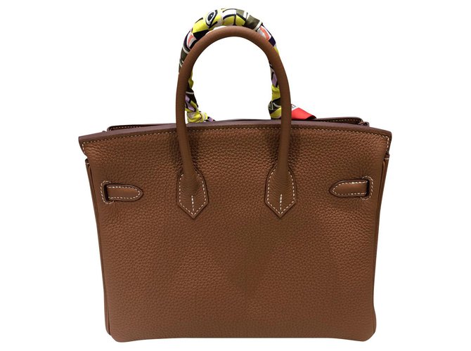 Hermès Birkin 25 Caramel Silver ref.150704 - Joli Closet