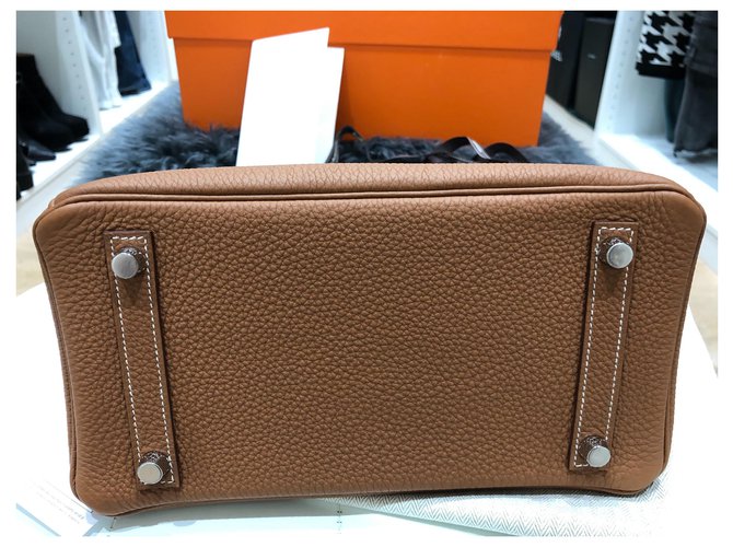 Hermès Birkin 25 Caramel Silver ref.150704 - Joli Closet