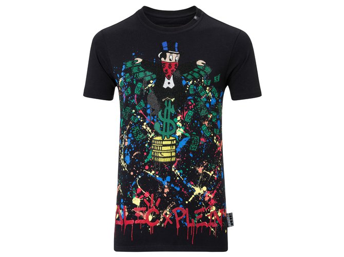 Philipp Plein Philipp Plein ALEC MONOPOLY Black Cotton HOMME Short ...