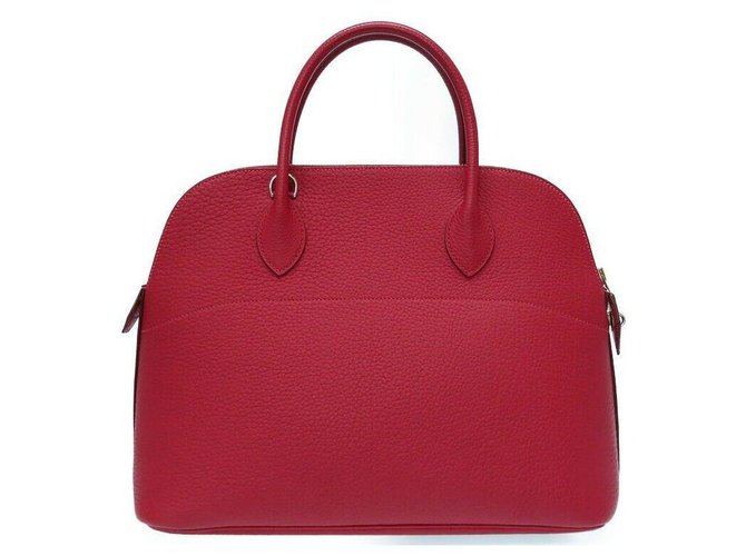 Hermès Hermes Bolide 35 Red Leather ref.176606 - Joli Closet