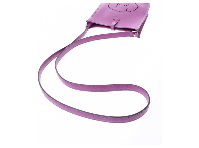 Hermès Evelyne TPM Lila Leder ref.190802 - Joli Closet