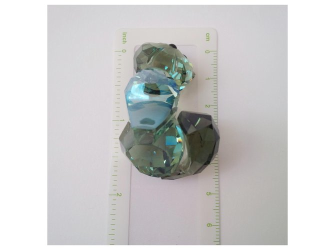 Swarovski House of Cats collection signed Edith Mair Blue Green ref ...