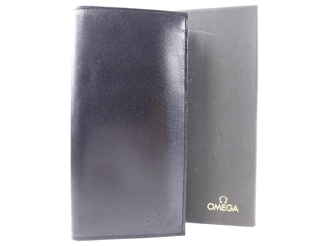 Omega Wallet Black Leather ref.249533 - Joli Closet