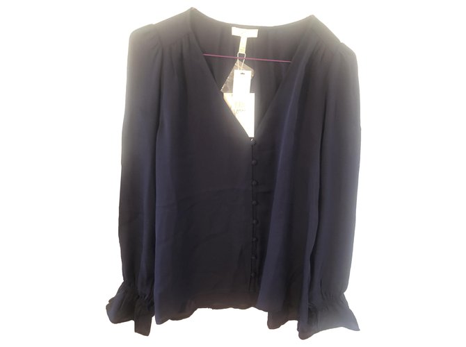 Joie Tops Navy blue Silk ref.253818 - Joli Closet