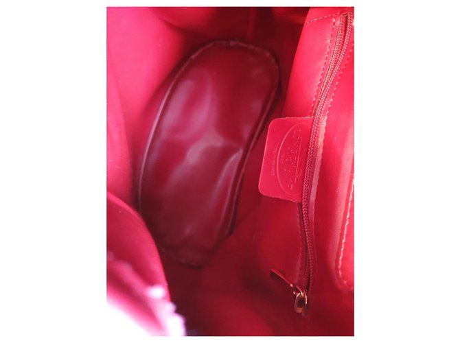 Longchamp Vintage Red Leather ref.262118 - Joli Closet