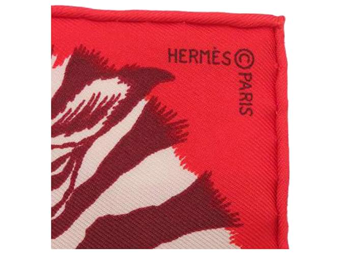 Hermès Hermes Roter Nano Zebra Pegasus Seidenschal Mehrfarben Tuch ref ...