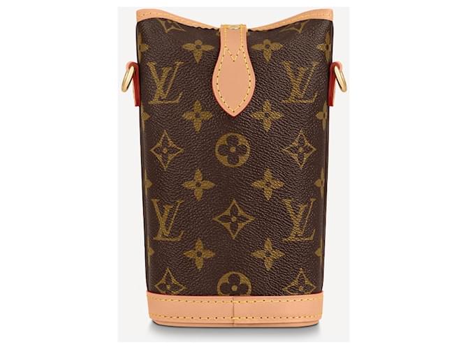 Louis Vuitton LV fold me pouch new Brown Leather ref.429417 - Joli Closet