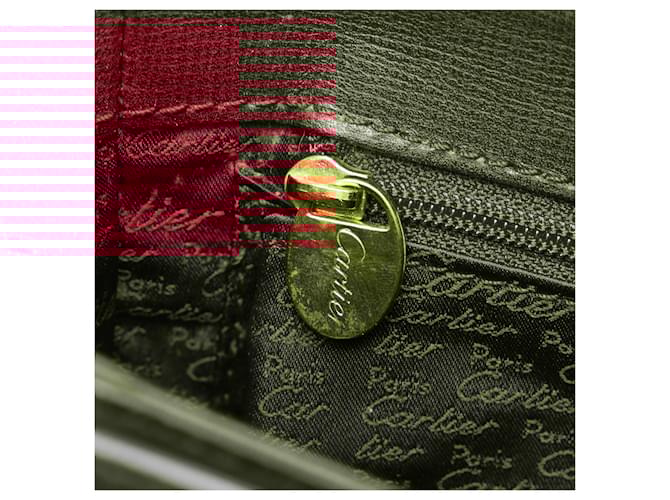 Cartier Red Must De Cartier Leather Crossbody Bag Dark red Pony-style ...