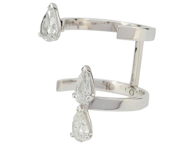 Repossi ring "Set on vacuum", white gold and diamonds. ref.525947 ...