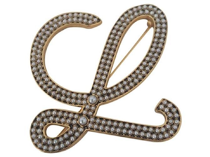 Broche Loewe Acier Doré ref.538030 - Joli Closet