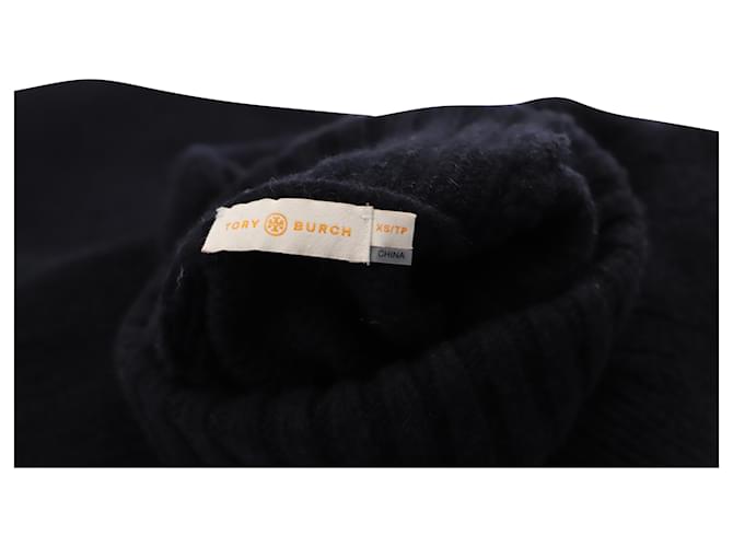 Tory Burch Jennifer Pull à Col Roulé en Laine Noire ref.553764 - Joli ...