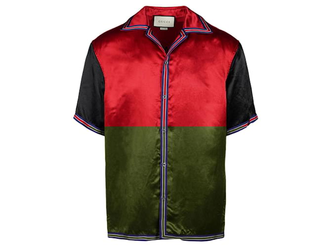 Gucci Star-Bowling-T-Shirt Rot Seide ref.555368 - Joli Closet