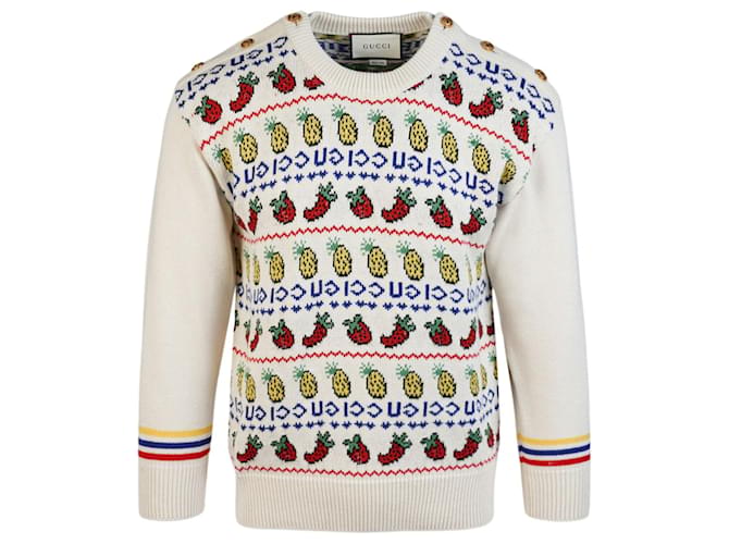 Gucci Fruit Intarsia Sweater Multiple colors ref.560526 - Joli Closet